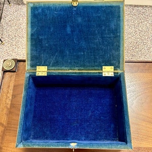 Fine Etched Brass Nautical Jewelry Box by Grammes - Etsy