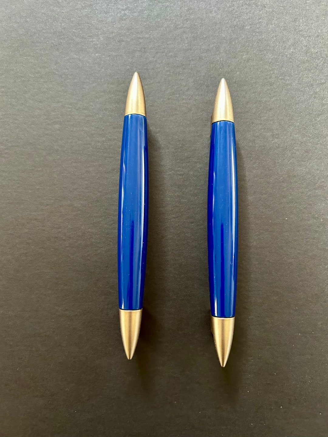 Pair of Mid Mod Bullet Shaped Drawer or Door Pulls - Etsy