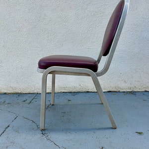 Vintage MCM Oval Back Metal Dining Chair - Etsy