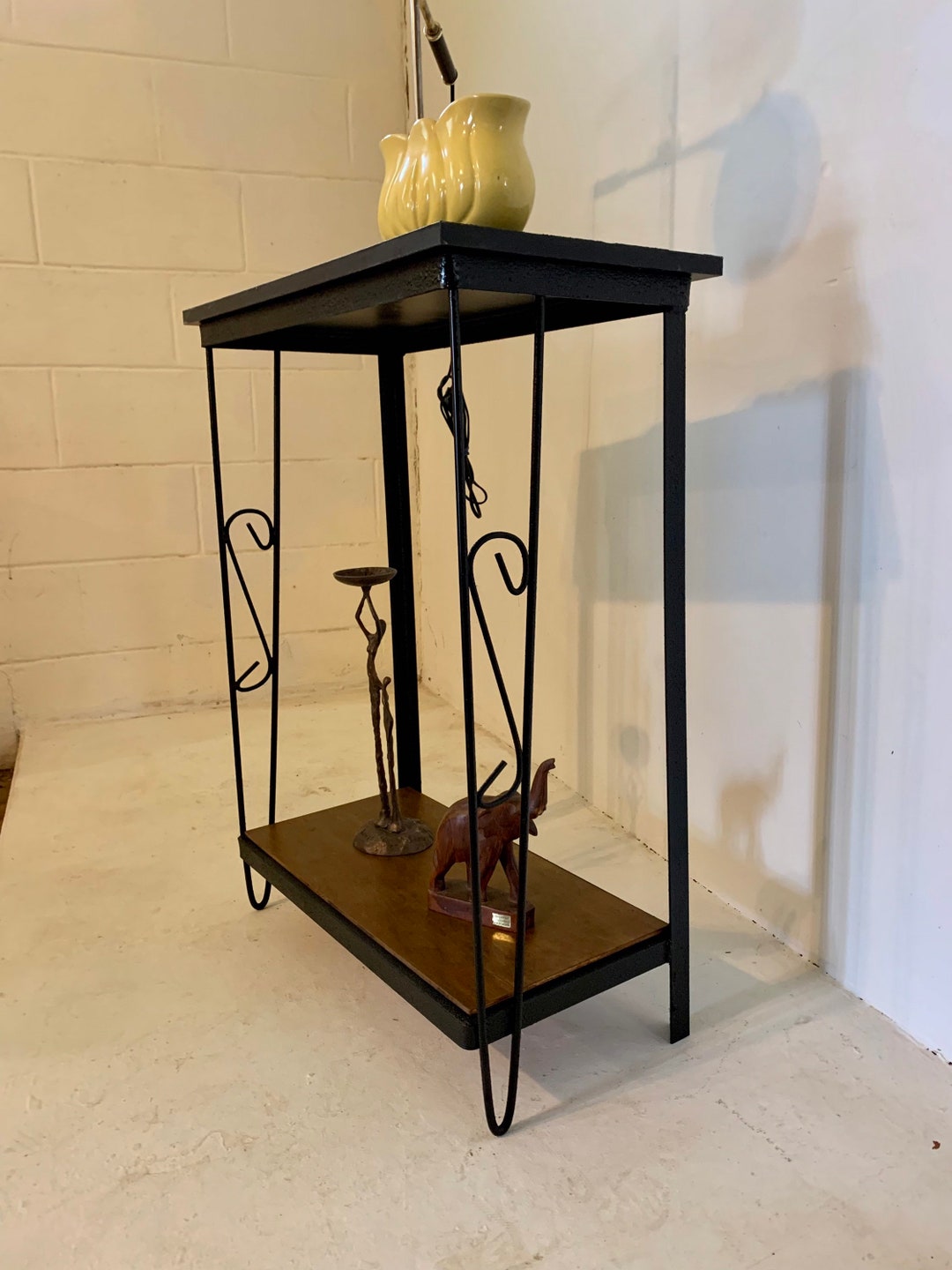 Rustic Industrial Metal Console Table - Etsy