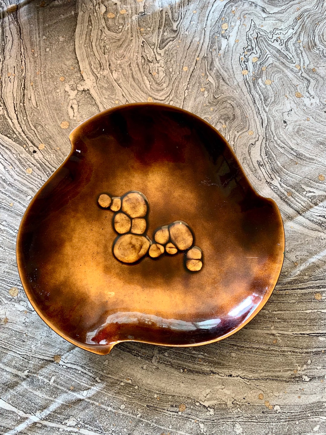 Vintage Bovano Copper Enamel Dish - Etsy