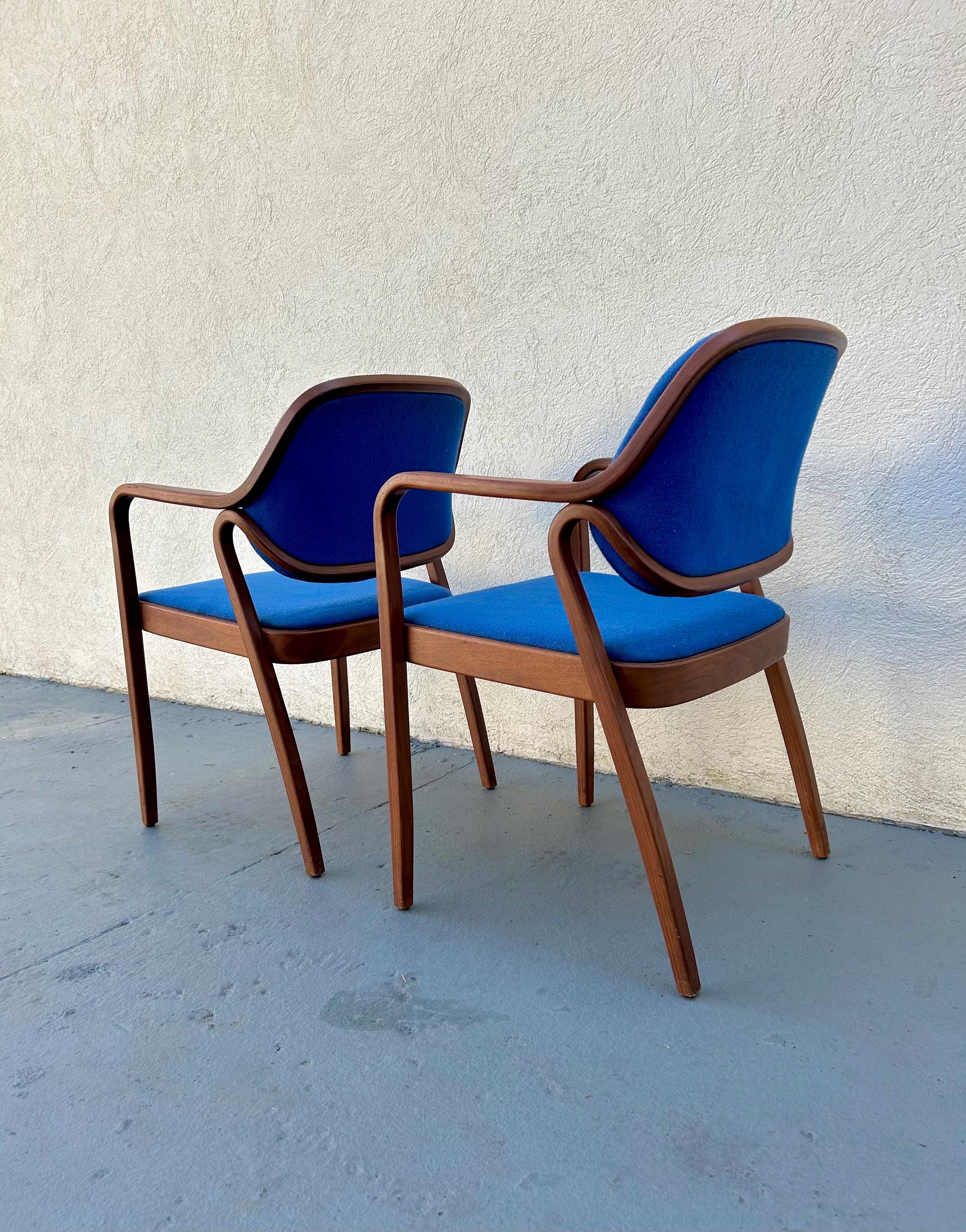 Vintage Pair of MCM Knoll Lounge Chairs (see Shipping Info in the ...