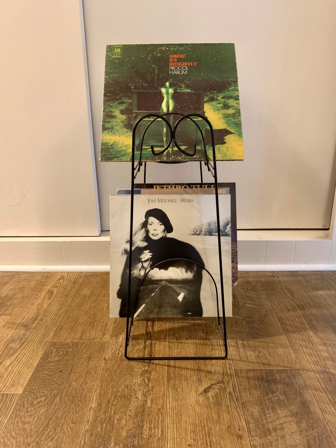 Vintage Two Level Wire Record Holder - Etsy