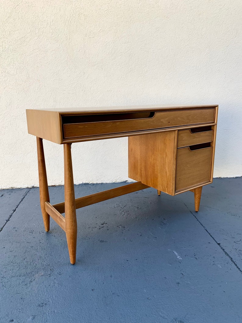 Rare Mid Century Modern Small Desk by Henredon - Etsy