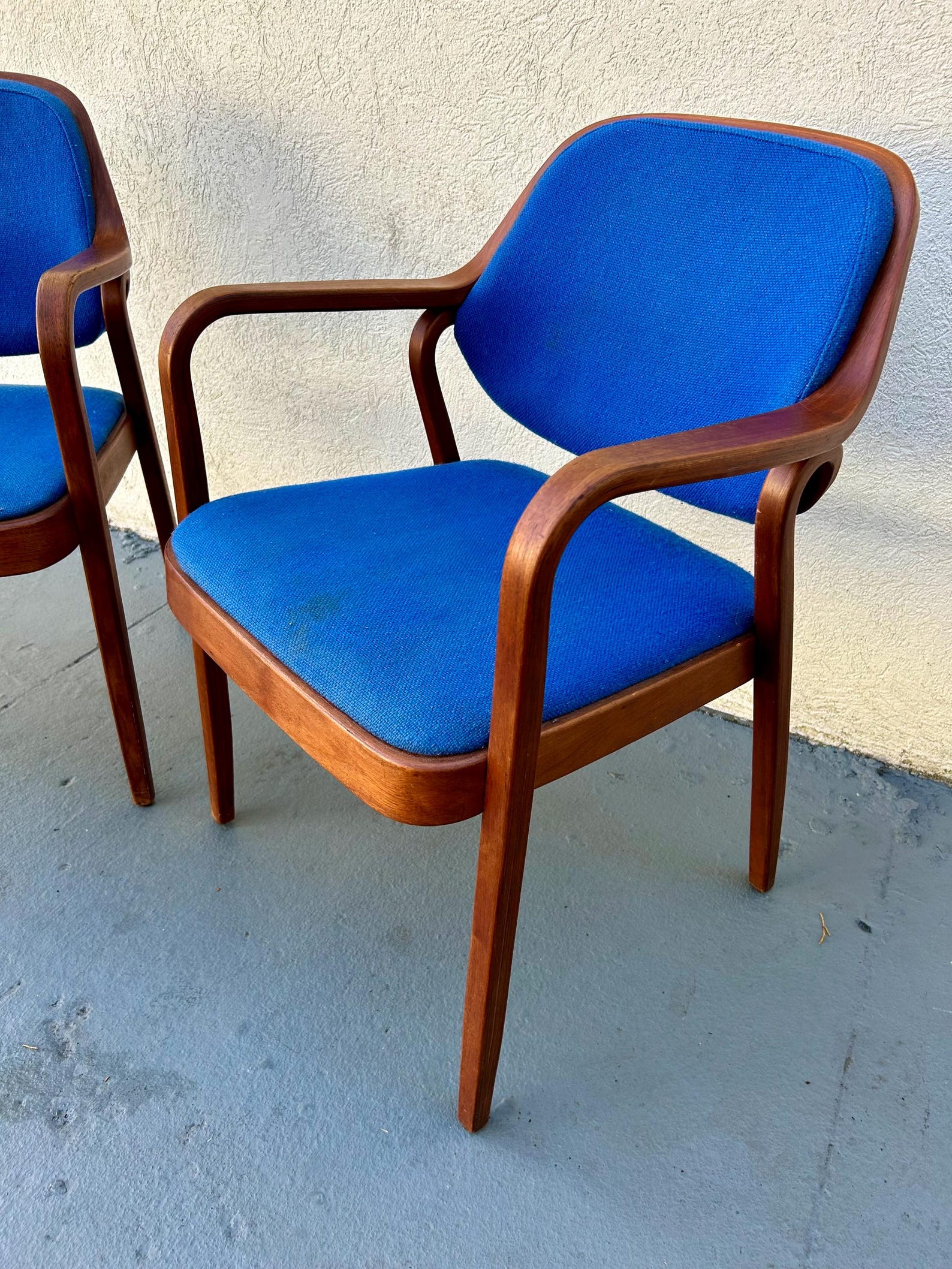 Vintage Pair of MCM Knoll Lounge Chairs (see Shipping Info in the ...
