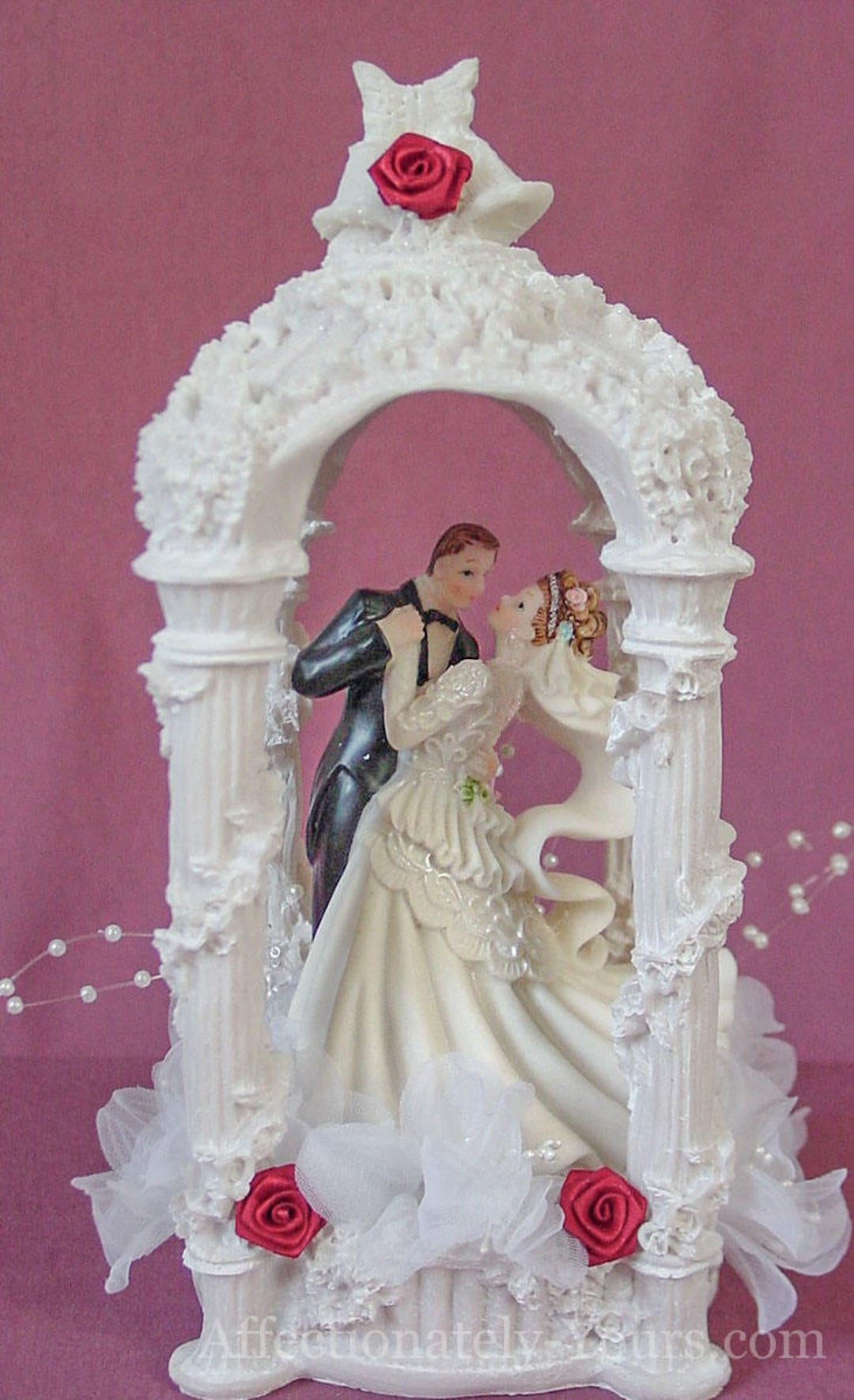 Romantic Gazebo | Dancing Bride Groom Wedding Cake Topper | Anniversary ...