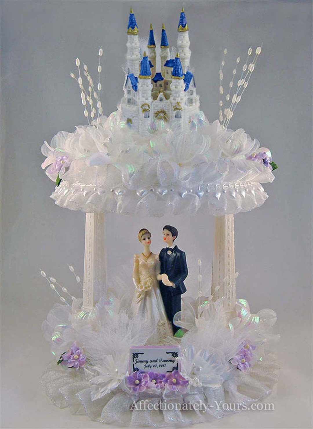Fairytale Castle Wedding Cake Topper | Fairytale | Fantasy Castle Cake ...