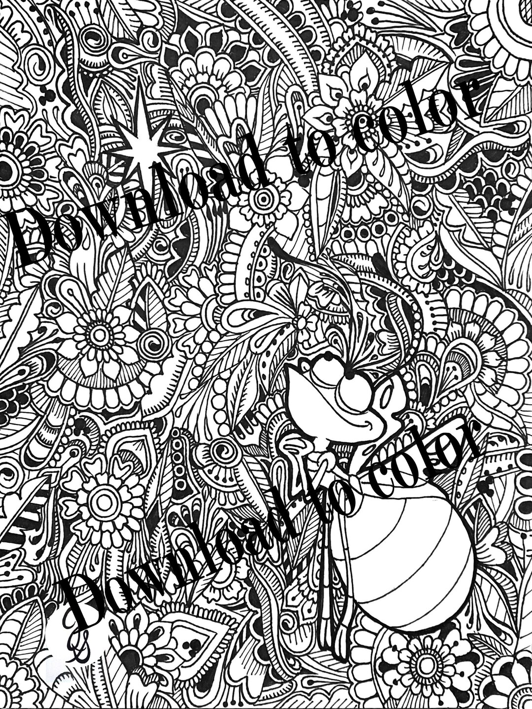 Firefly Ray Coloring Page - Etsy
