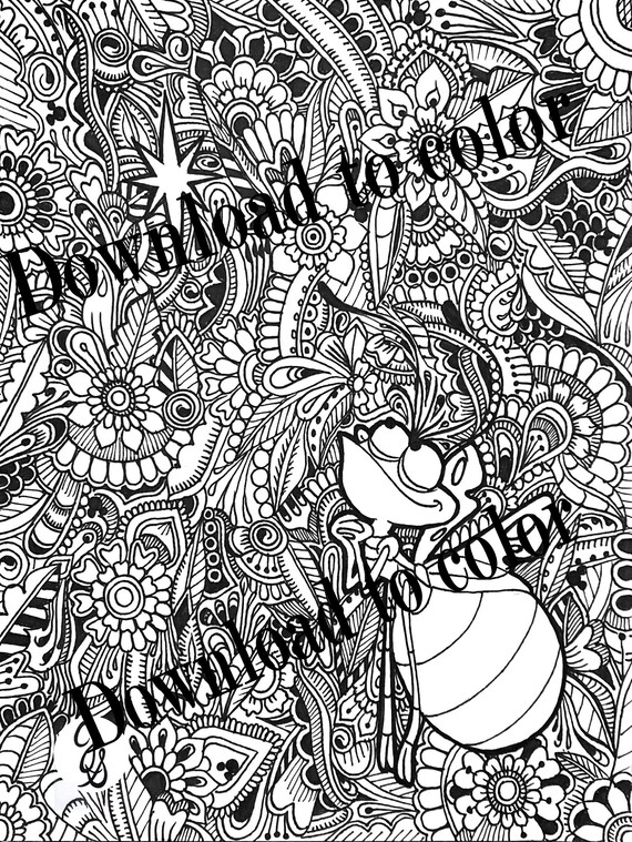 Firefly Ray Coloring Page | Etsy