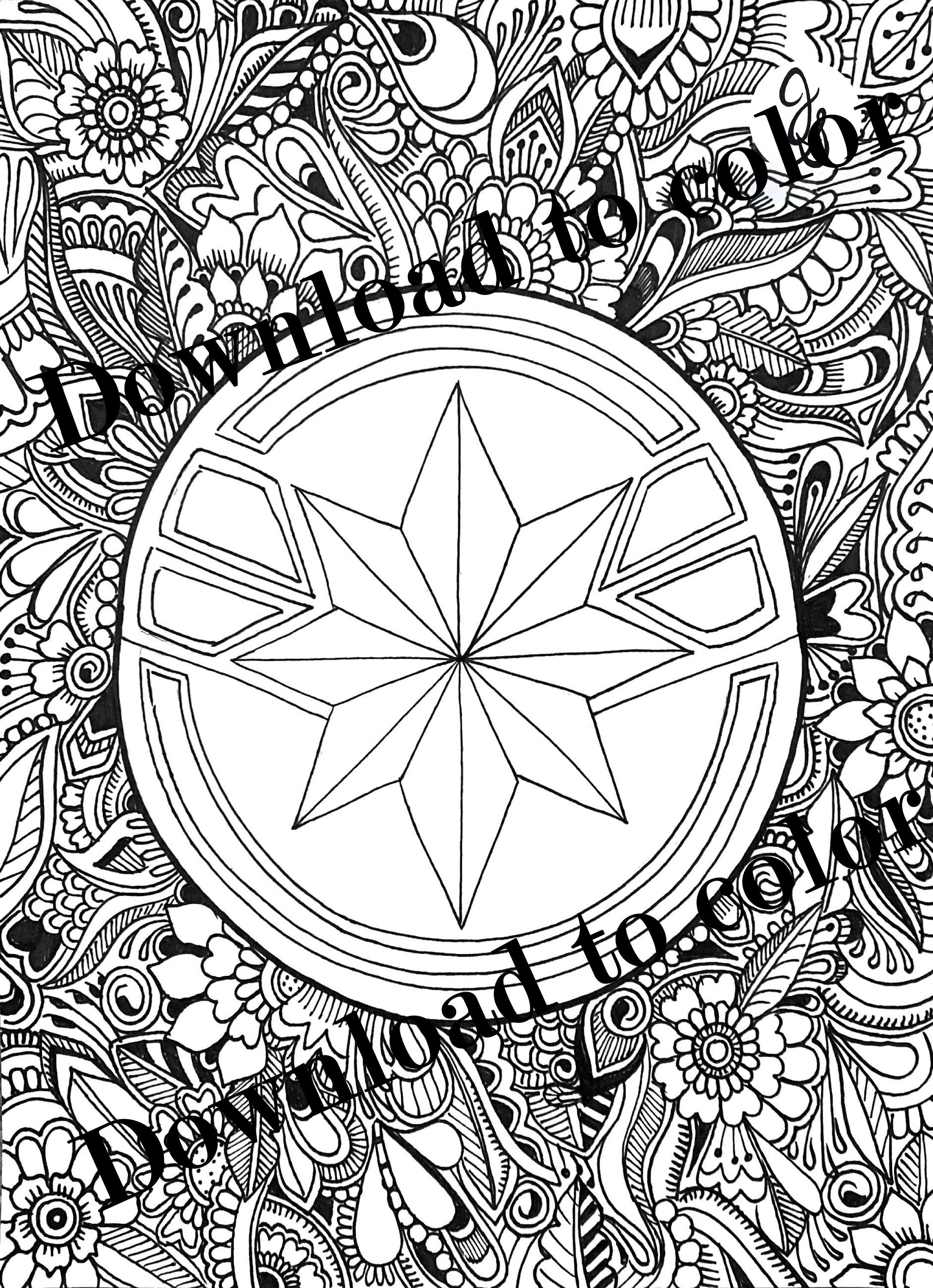 Captain Marvel Coloring Pages