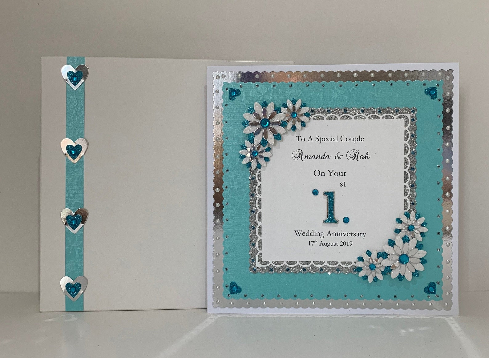 1st First Wedding Anniversary Card for | Etsy