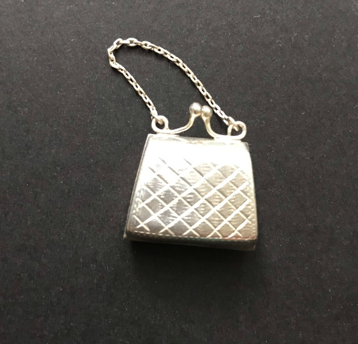 Sweet Sterling Silver Vintage Purse Charm/pendant - Etsy