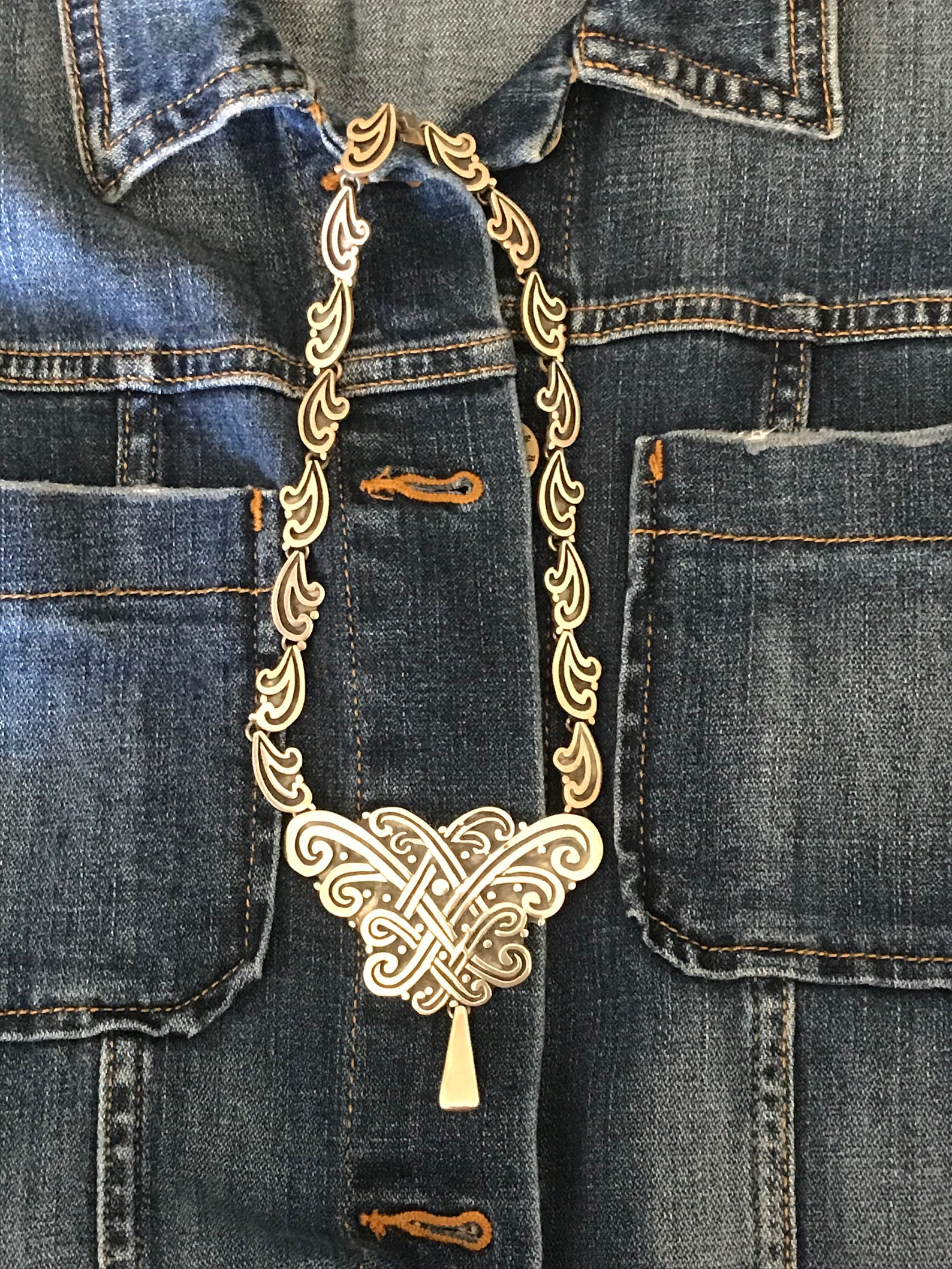 Vintage Los Castillo Design Intricate Knot Necklace TP-23 - Etsy