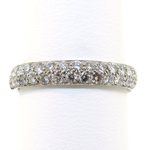 Two Row Diamond Ring - Etsy