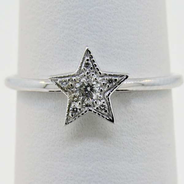 Star Shaped Diamond Ring - Etsy