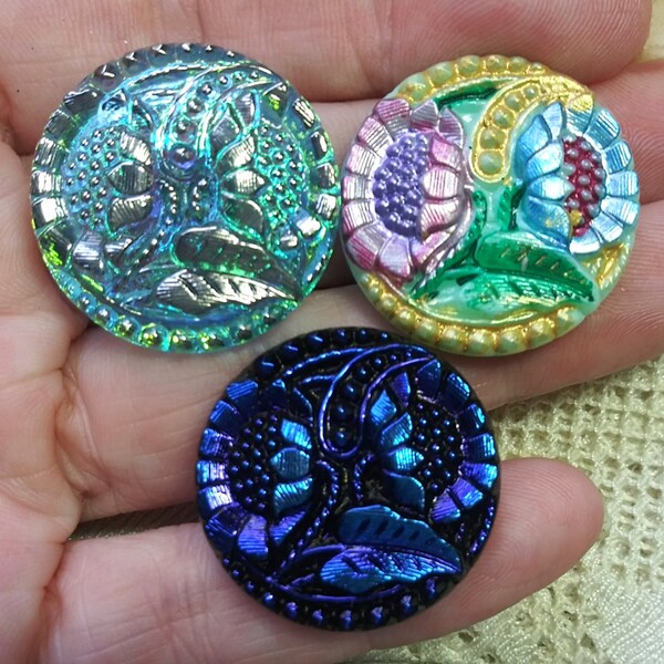 Glass Buttons - Etsy