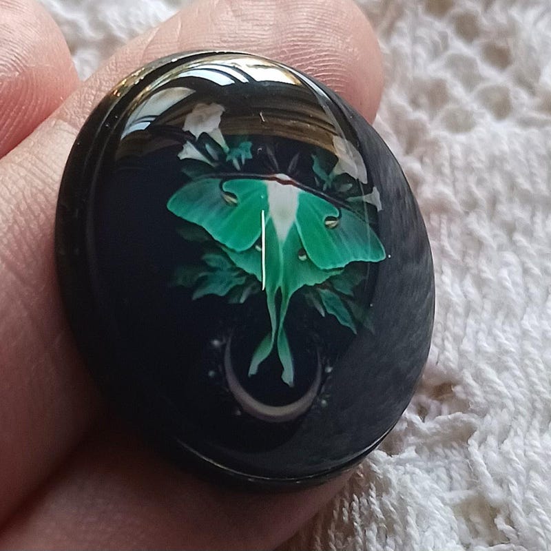 Vintage Moth Button - Etsy