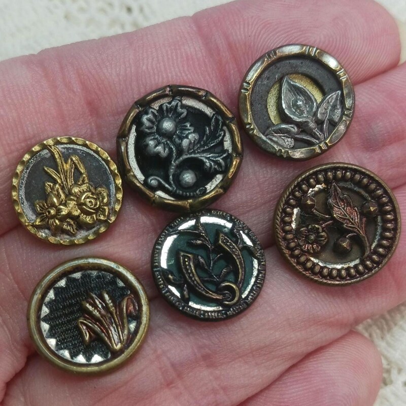 Metal Mirror Buttons - Etsy