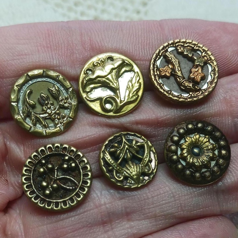 Metal Mirror Buttons - Etsy