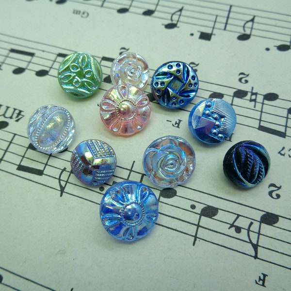 Czech Glass Buttons - Etsy