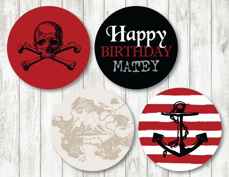 Pirate 'AHOY Matey' Theme Printable Birthday Party | Etsy