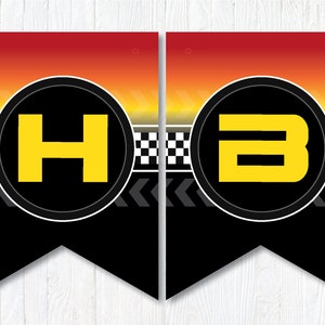 Go-kart 'indoor Race' Theme *printable Happy Birthday Banner* Go-cart ...