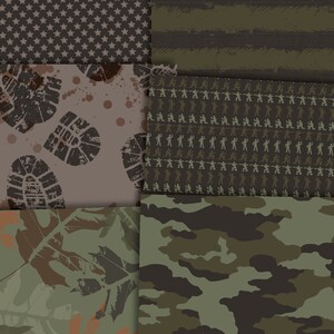 Army 'military Men' Theme printable Digital Party Paper Pack DIY ...