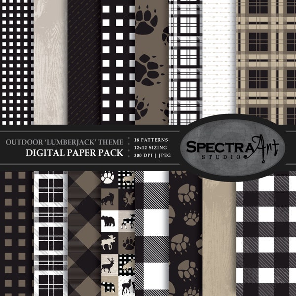 Outdoor Themed Scrapbook Paper - Etsy