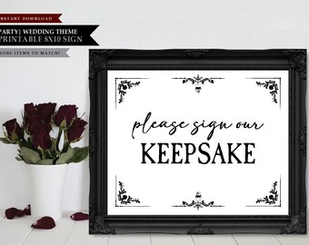 Please Sign Our Keepsake - Etsy