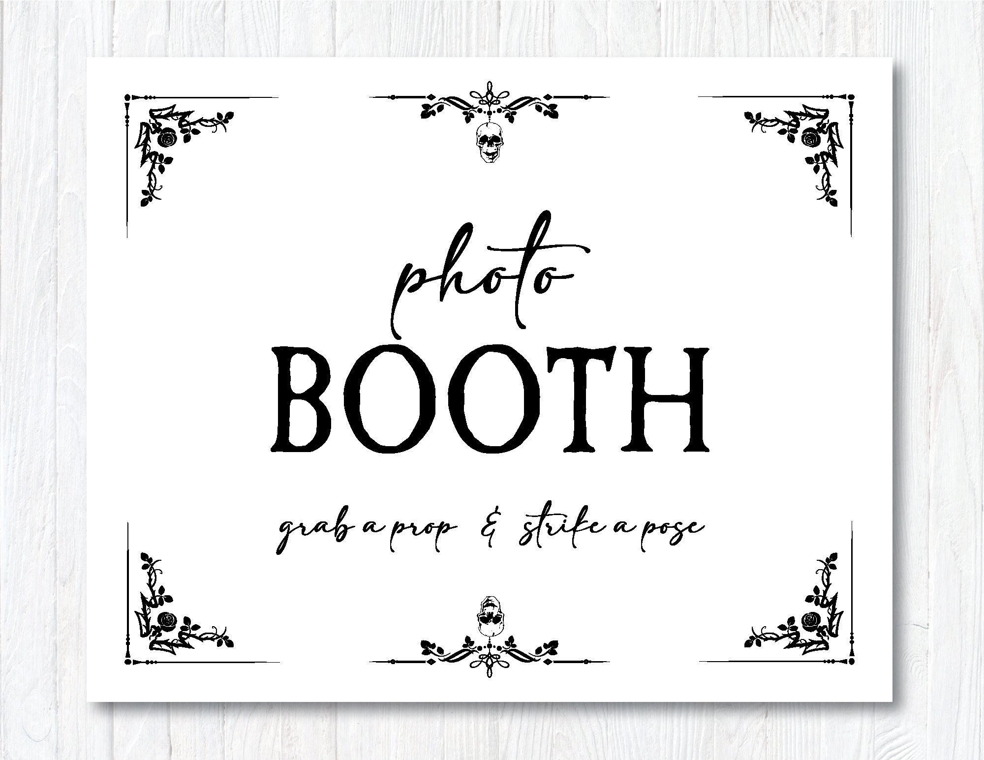 Free Printable Photo Booth Sign