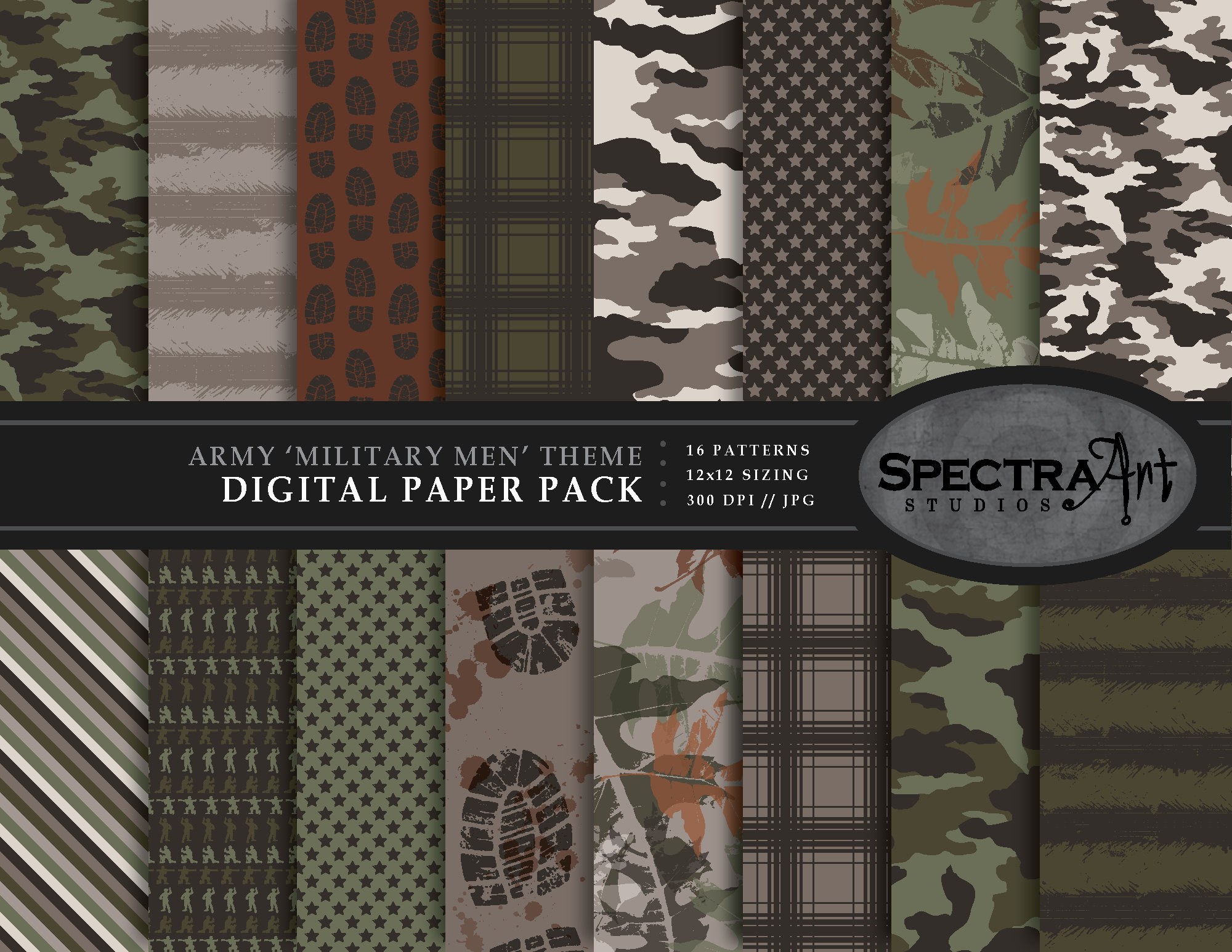 Army 'military Men' Theme printable Digital Party - Etsy Canada
