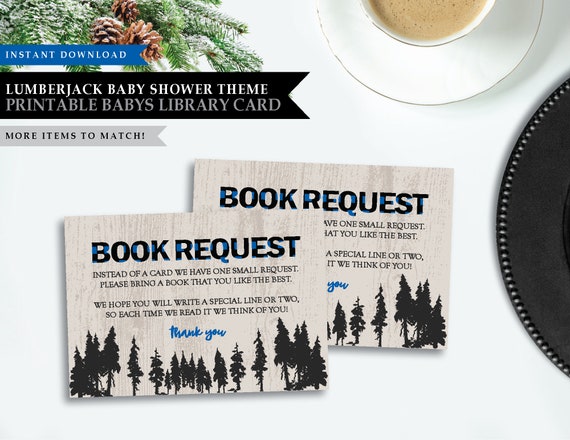 Lumberjack 'blue Flannel' Camping Theme printable - Etsy