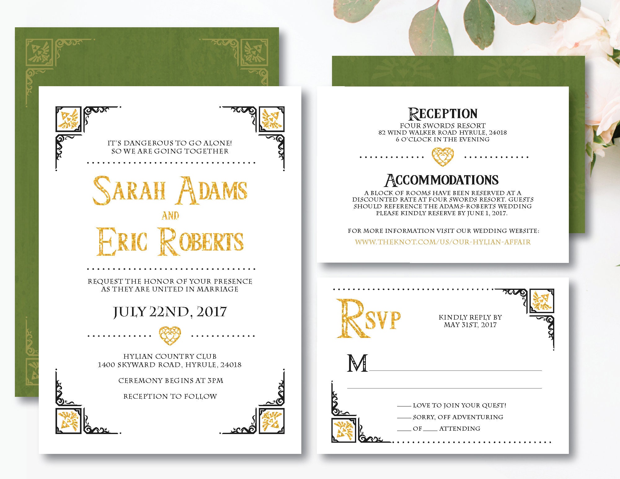 Video Game Wedding Invitation
