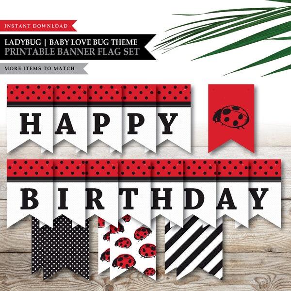 Ladybug Banner - Etsy