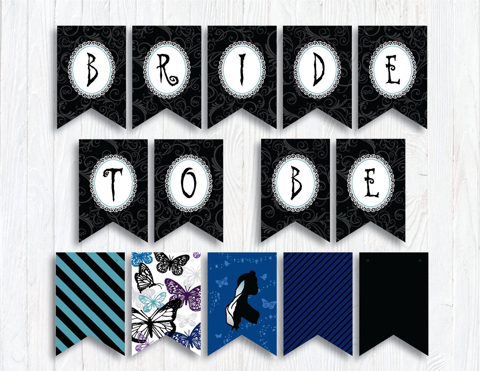 Corpse *skeleton Bride* Theme / Printable Bridal Shower Banner / Bride ...