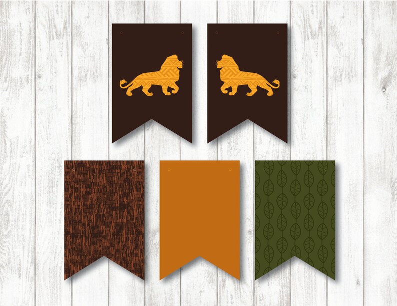 Lion 'King Of The Jungle' Theme Printable Happy | Etsy