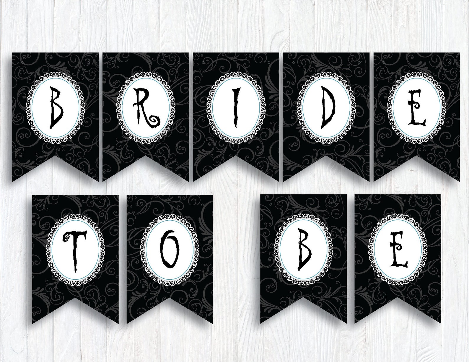 Corpse *skeleton Bride* Theme / Printable Bridal Shower Banner / Bride ...