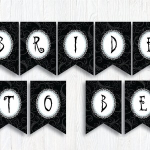 Corpse *skeleton Bride* Theme / Printable Bridal Shower Banner / Bride ...