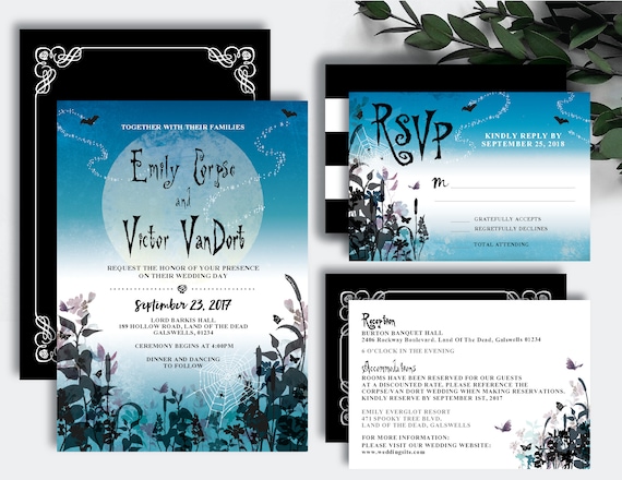 Corpse Skeleton Bride 'moonlight Flower' Theme - Etsy