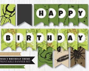 Bug Birthday Party Banner - Etsy