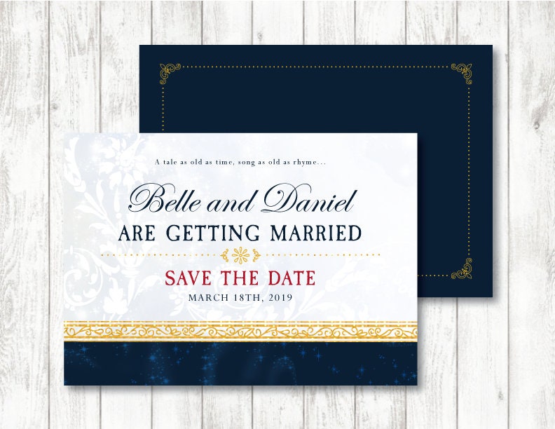 Fairytale 'be Our Guest' Theme printable Wedding - Etsy Canada