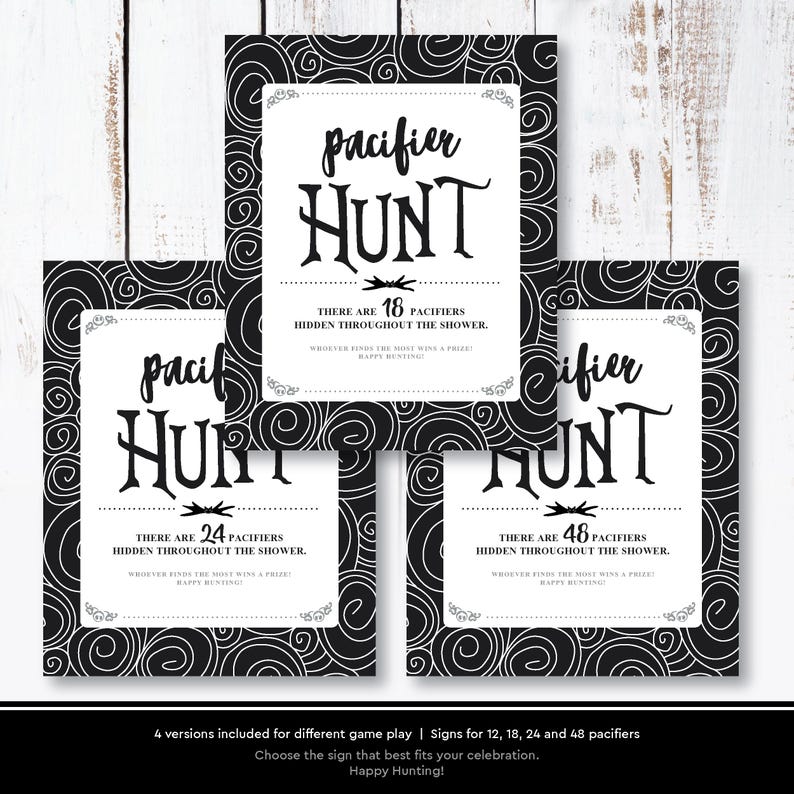 Nightmare *halloween Town* Printable Pacifier Hunt Game | Find the ...
