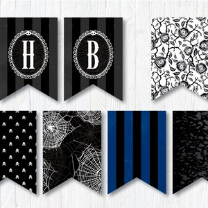 Wednesday 'nevermore' Theme printable Happy Birthday - Etsy