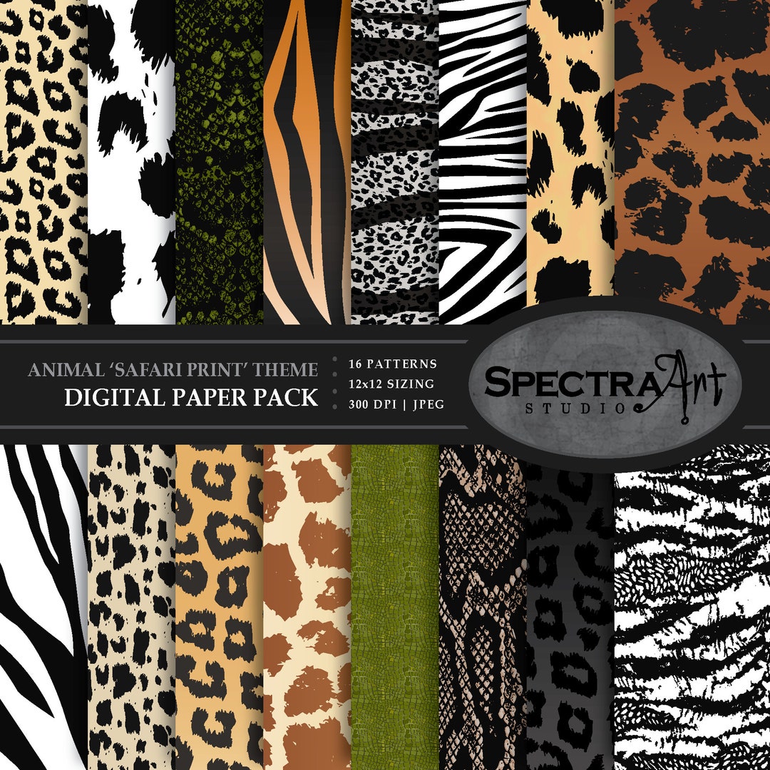 Animal Print safari Theme / Zebra Stripe Party Printable / Digital ...