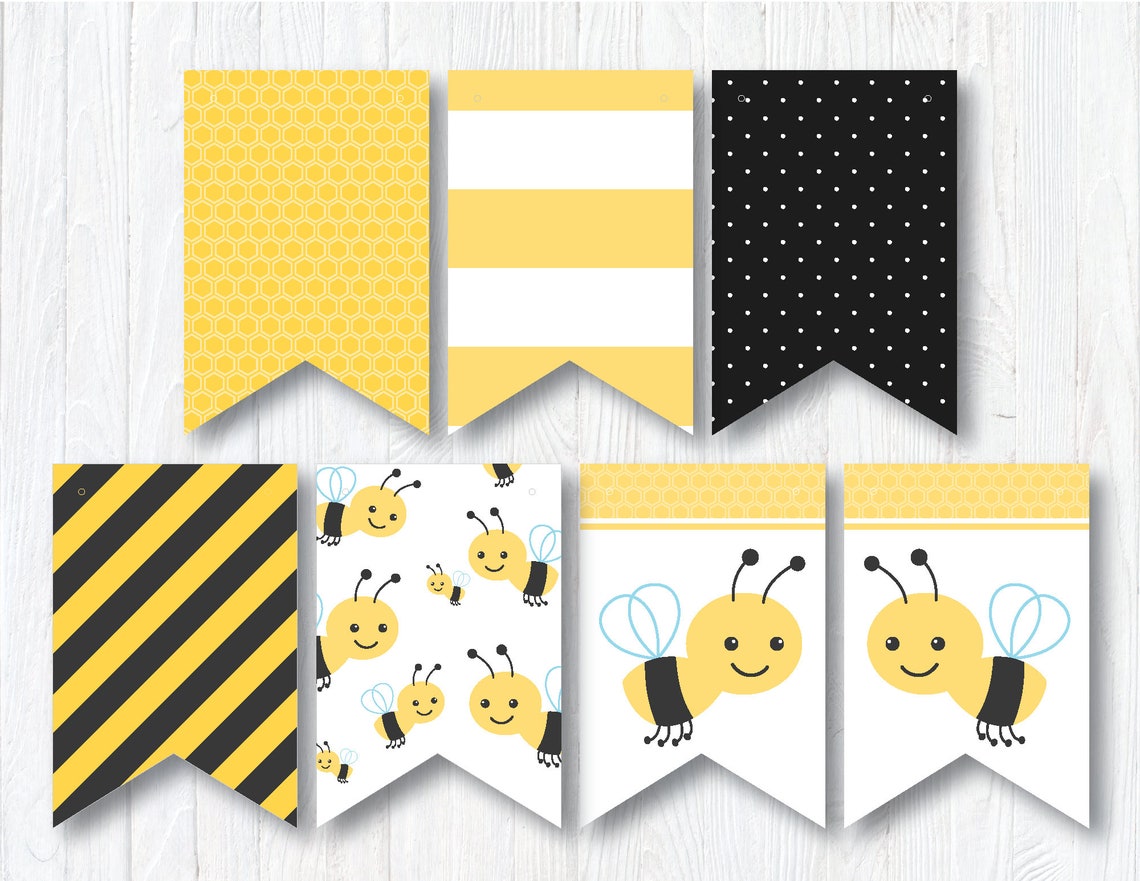 Bee 'baby Bee' Theme printable Sweet as Honey Banner - Etsy