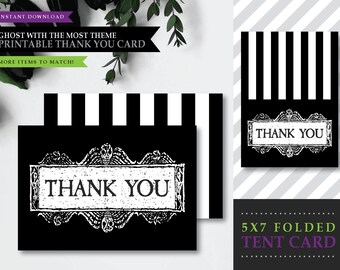 Horror Thank You Card - Etsy