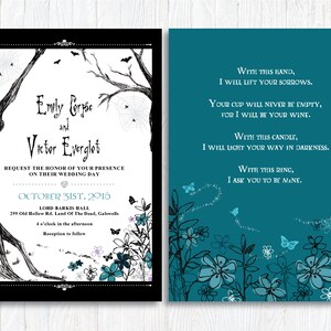 Corpse *skeleton Bride Midnight Tree* Theme / Printable Wedding ...