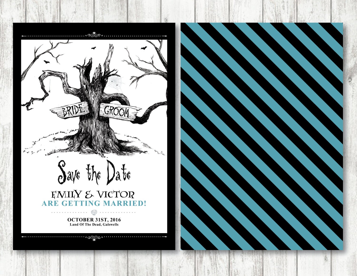 Corpse Skeleton Bride 'midnight Tree' Theme printable | Etsy