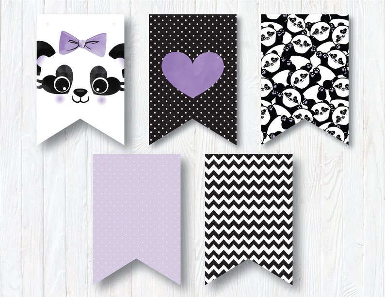Panda 'beary Fun' Theme *printable Happy Birthday Banner* Pandastic ...