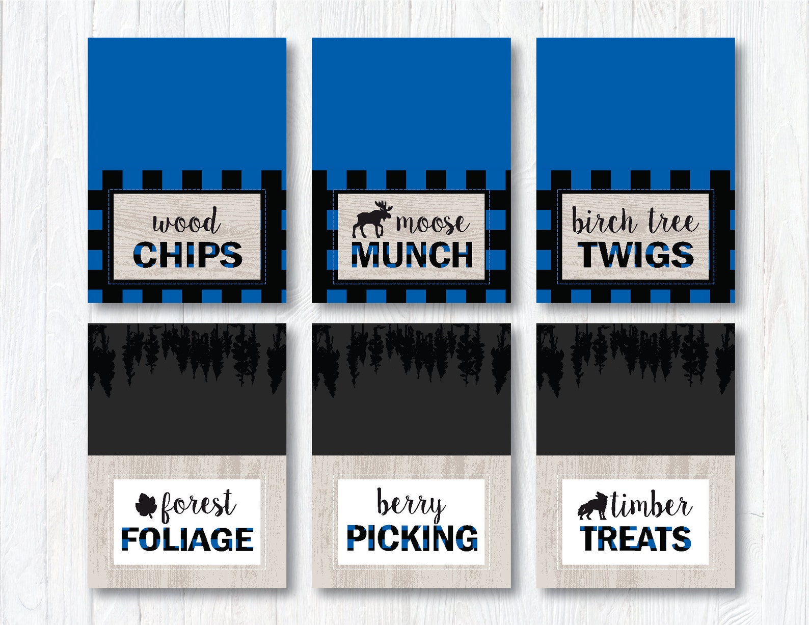 Lumberjack 'blue Flannel' Theme printable Baby Shower - Etsy